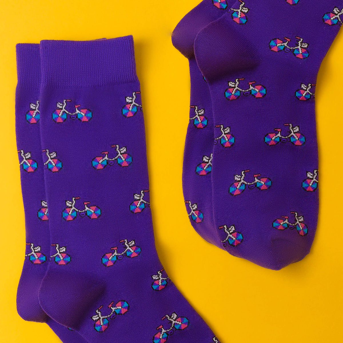 Bicycle LGBT Bisexual Pride Socks – Heckin' Unicorn