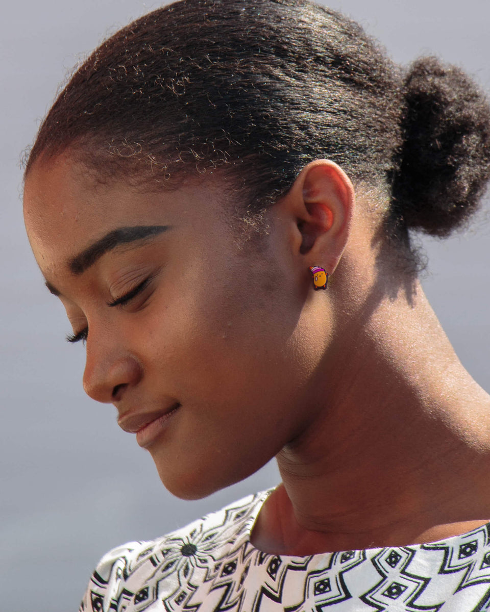 Lesbean (Lesbian Bean) LGBTQ+ Stud Earrings – Heckin' Unicorn