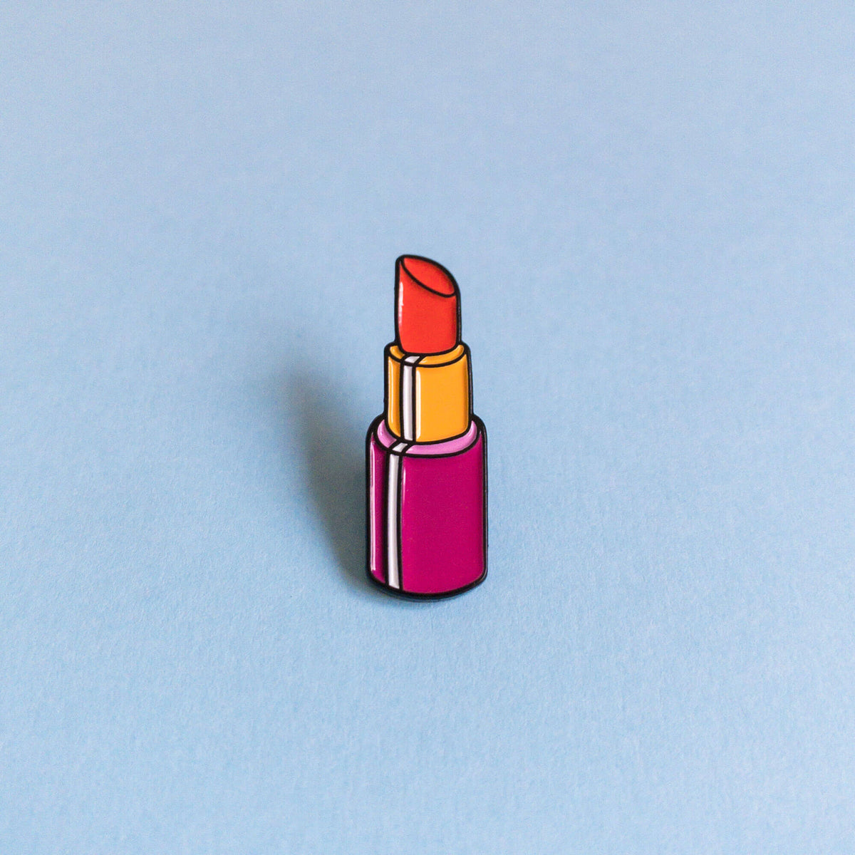 Lipstick Lesbian LGBT enamel pin – Heckin' Unicorn