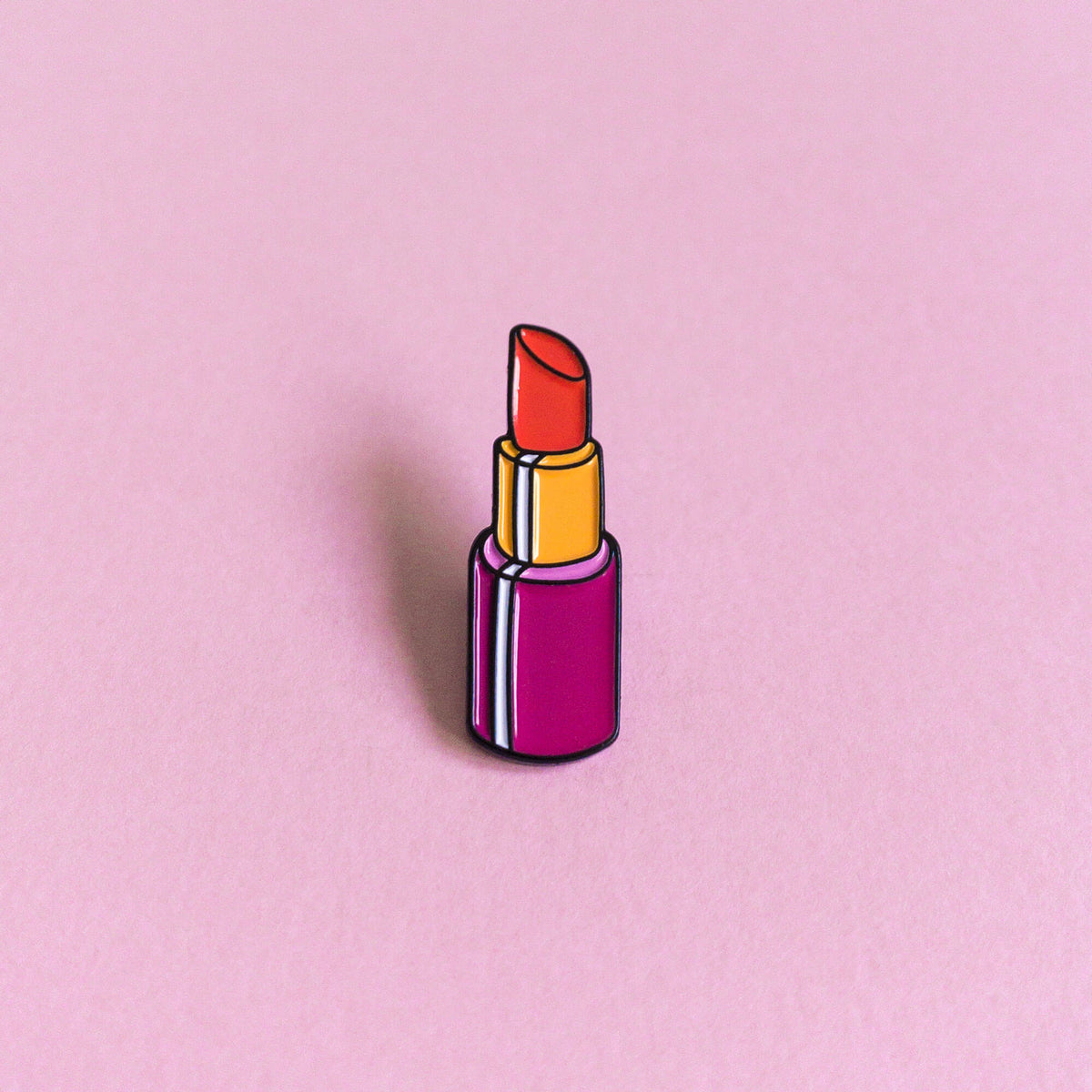 Lipstick Lesbian LGBT enamel pin – Heckin' Unicorn