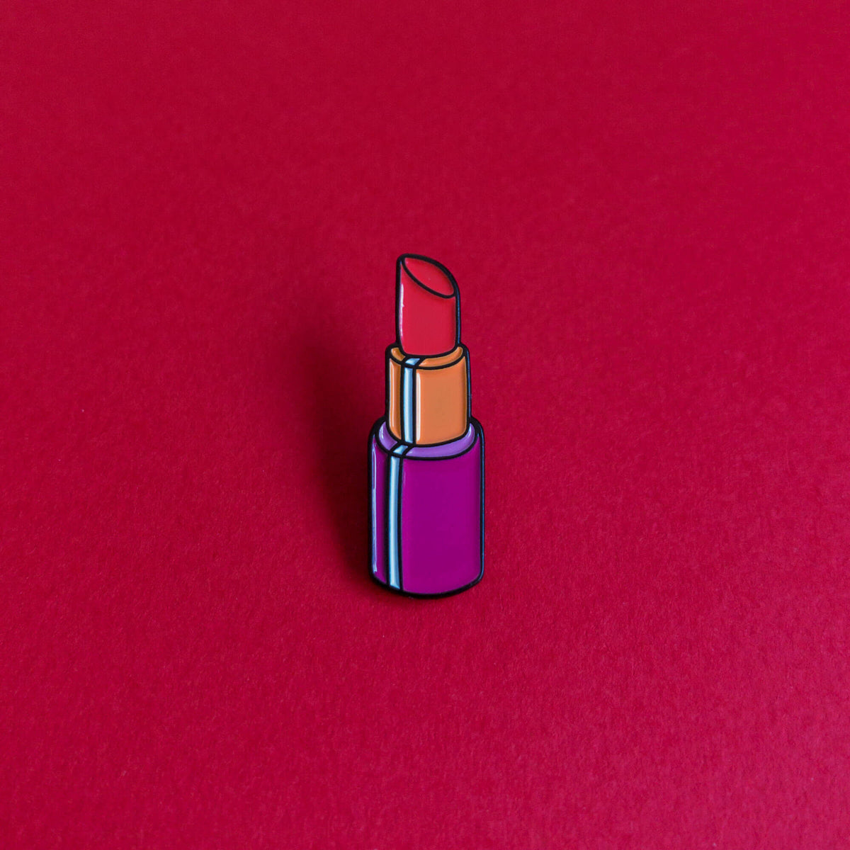 Lipstick Lesbian LGBT enamel pin – Heckin' Unicorn