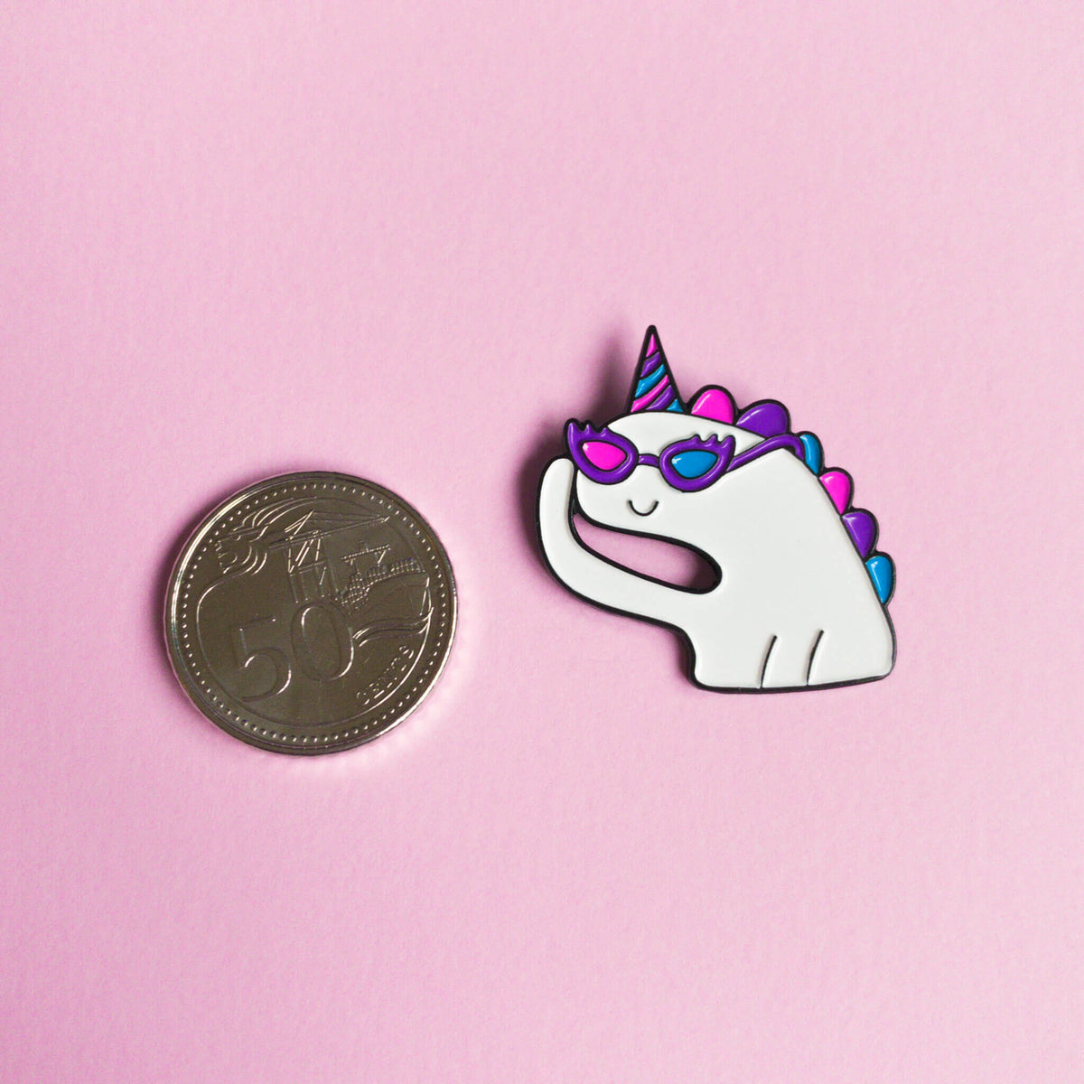 Oh bi unicorn LGBT enamel pin – Heckin' Unicorn