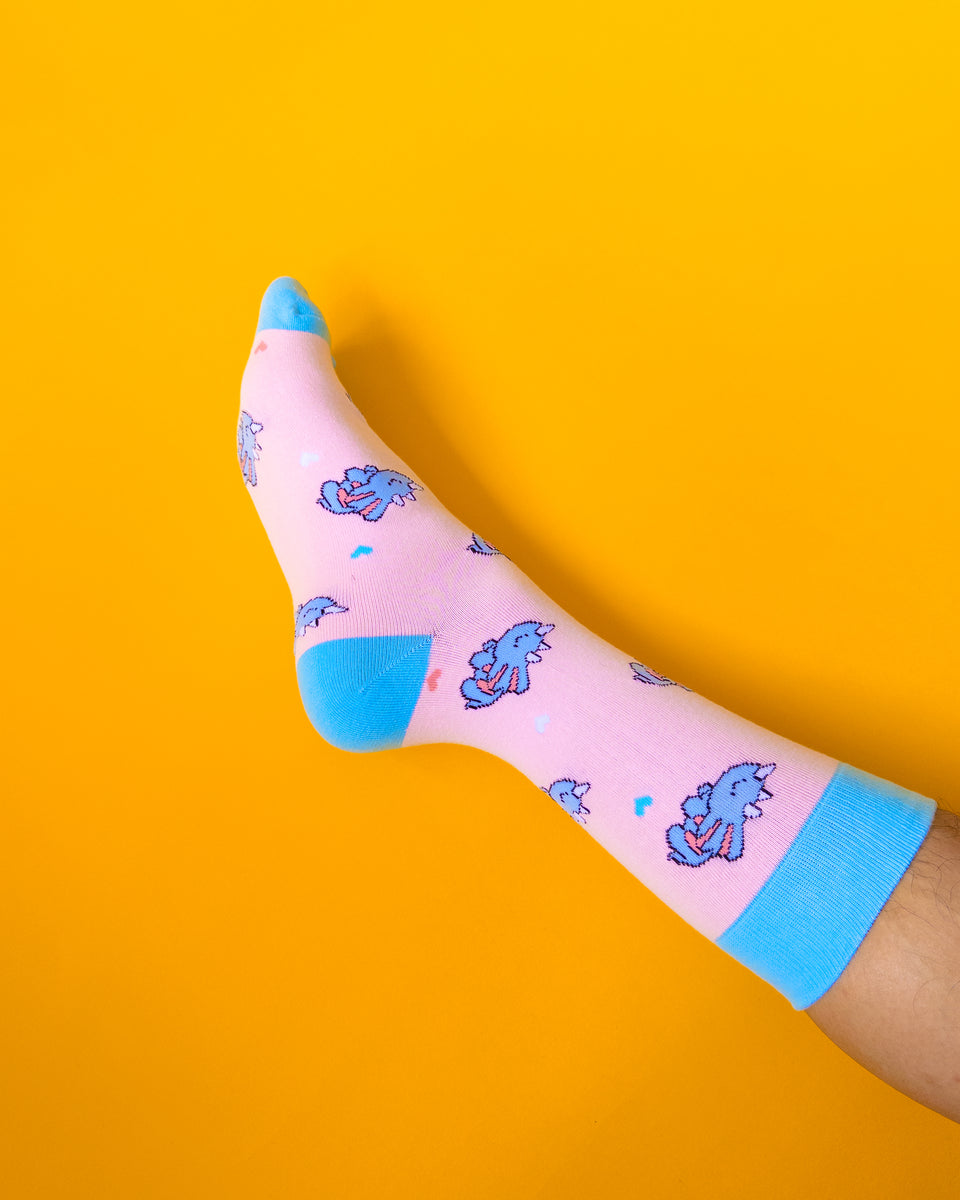 Transeratops (Transgender Dinosaur) LGBT Pride Socks – Heckin' Unicorn